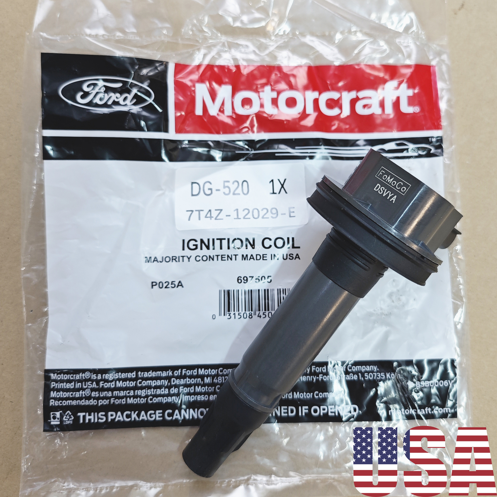 1x Genuine DG520 Ignition Coil fits for 07-13 Ford Lincoln Mercury 3.5L ...