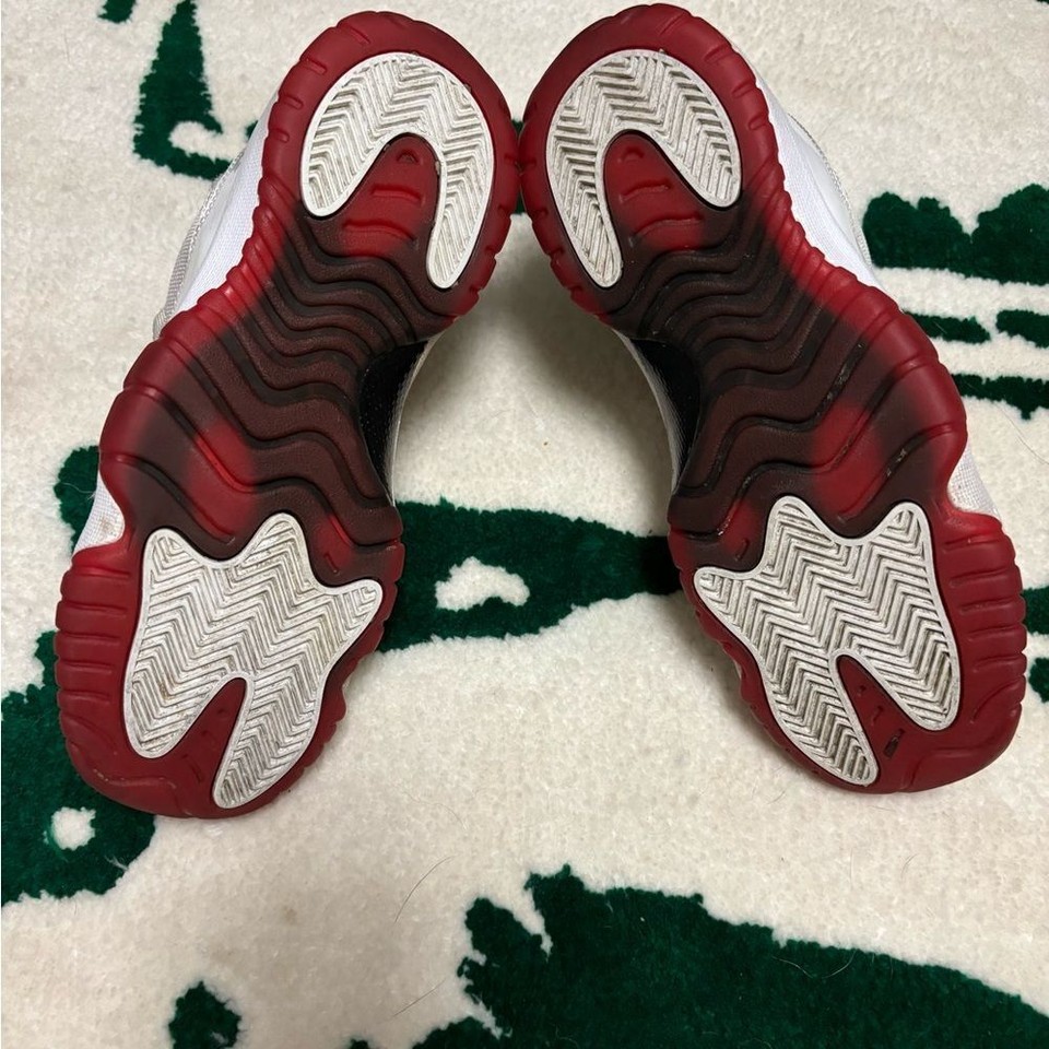Size 6 - Air Jordan Retro 11 Low White Varsity Red Cherry Bottom 528896 ...