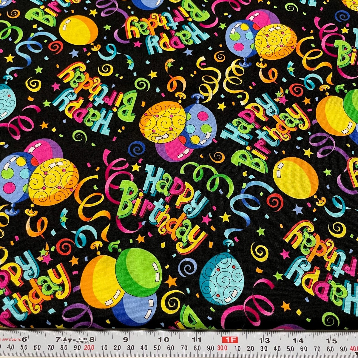 Birthday Fabric By The Yard