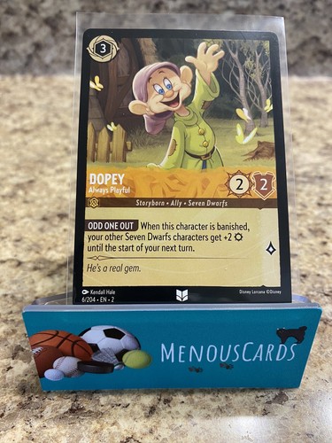 Disney Lorcana TCG Dopey Always Playful 6/204 Uncommon Non-Foil | eBay