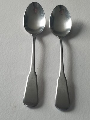 VINTAGE ONEIDA DELUXE STAINLESS FLATWARE TEASPOONS LOT OF 2 ...
