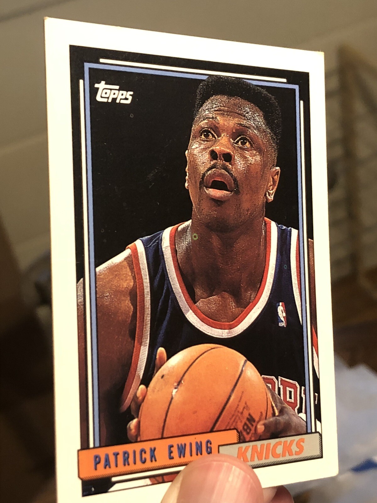1992 TOPPS Patrick Ewing ERROR CARD #66! Extremely RARE Misprint! | eBay