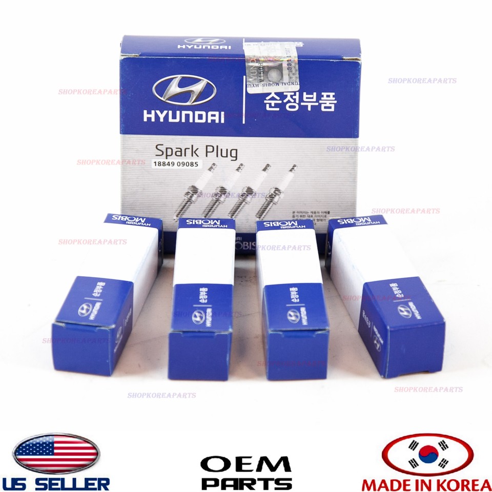 Genuine Spark Plugs 4pcs OEM HYUNDAI KIA 2.0LTurbo/2.4L Hybrid See ...