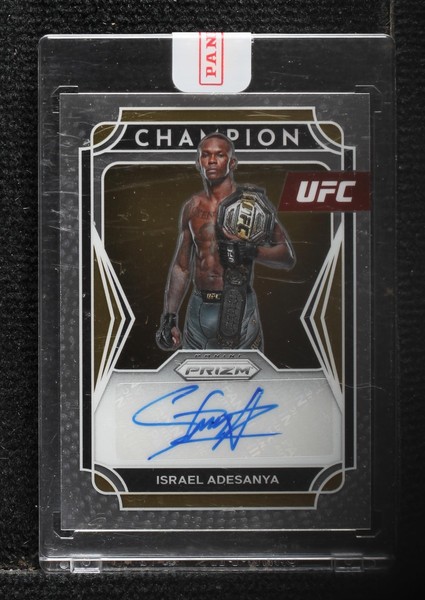 2022 Panini Prizm UFC - Champion Signatures #CS-IAD Israel Adesanya (AU ...