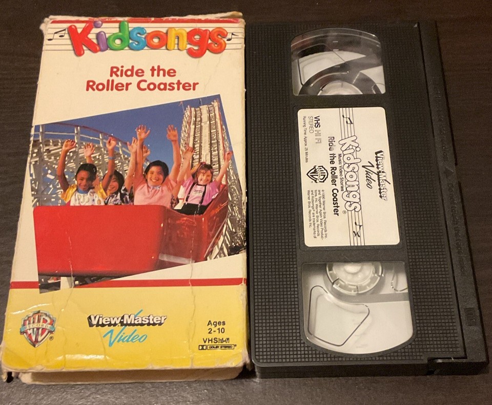 Kidsongs Ride The Roller Coaster (VHS 1990) Sing Along Songs View ...