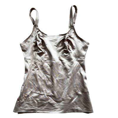 Ruby Ribbon Classic Cami Shapewear Tank Top Bra Size 34 Beige Nylon ...