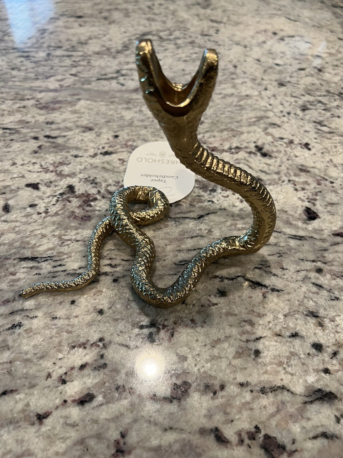 Threshold Halloween Snake Taper Candle Holder Gold 2023 Candle Stick ...