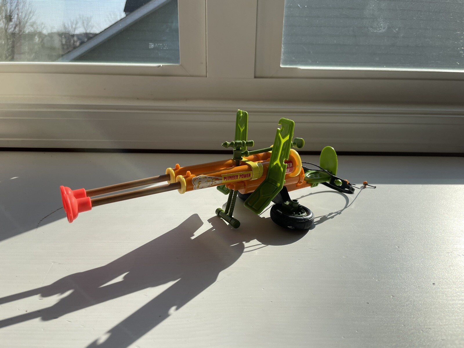 TMNT Teenage Mutant Ninja Turtles 1989 Double Barreled Plunger Gun ...