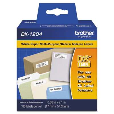 DIE-CUT ADDRESS LABELS, 1.1 X 3.5, WHITE, 400/ROLL, 3 ROLLS/PACK | eBay
