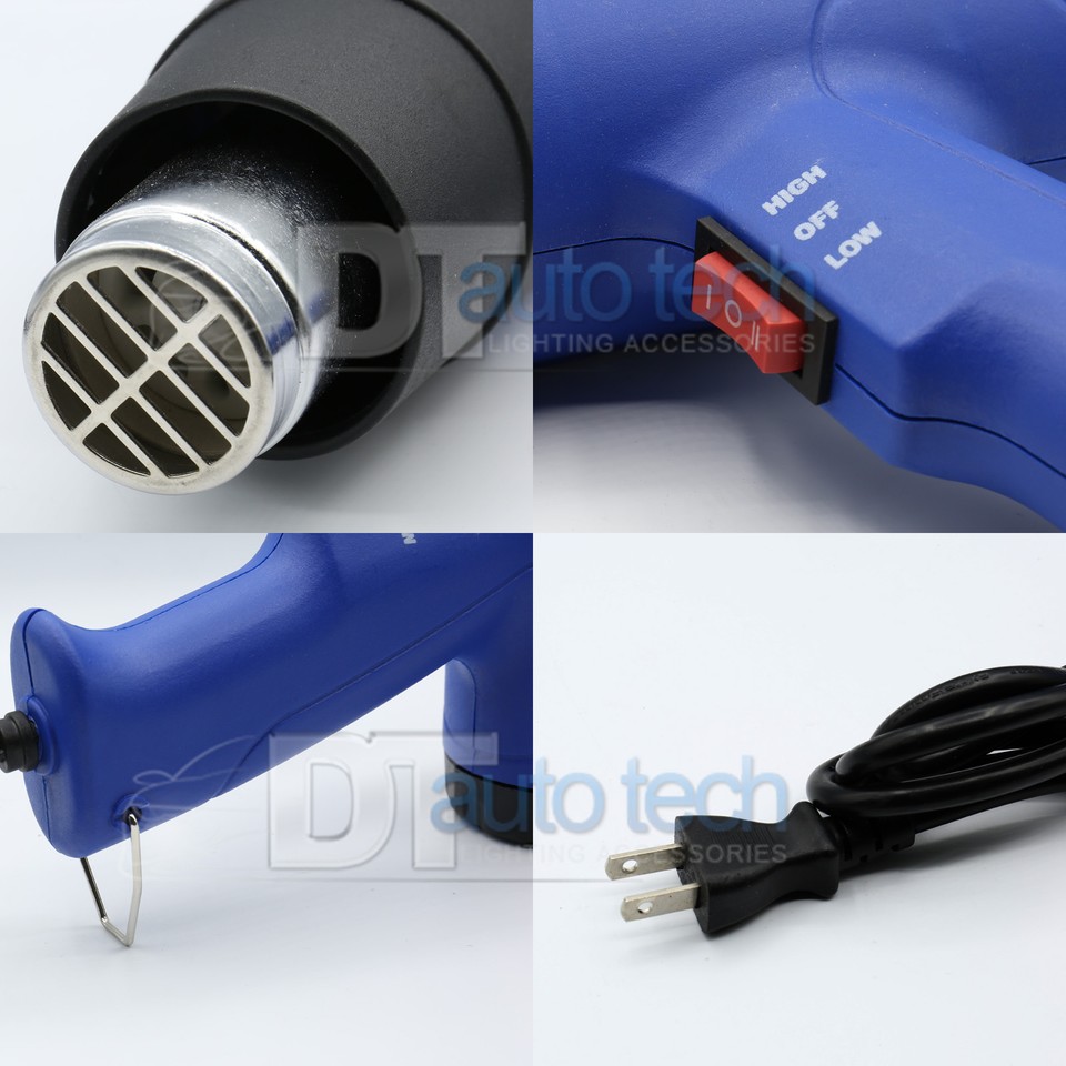 Heat Gun+Window Tint Tools 7 PCS Kit Auto Film Tinting Scraper ...