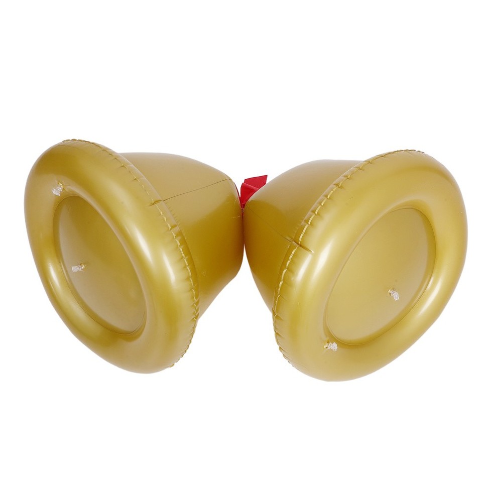 2 Pcs Inflatable Bow Giant Christmas Decorations Jingle Bells Tree ...