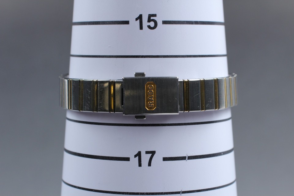 [Near MINT] RADO DIASTAR 204.0268.3 19mm Gold Dial Qz Women's Watch ...