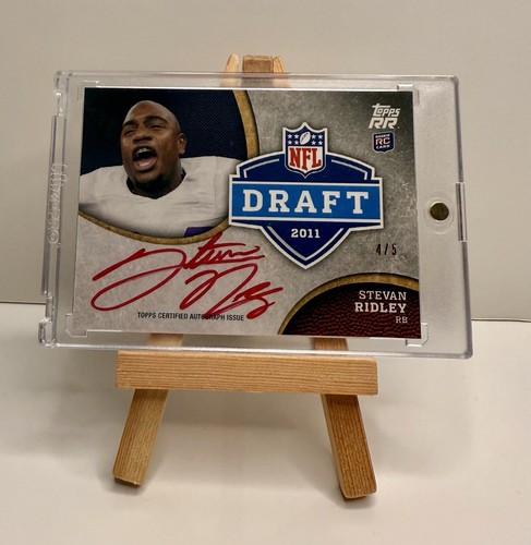 2011 Topps RR RC Auto Red Ink DRA-SR Stevan Ridley Patriots /5! On card ...