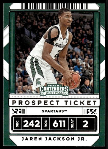 2019-20 Panini Contenders Draft Picks Jaren Jackson Jr. Memphis ...