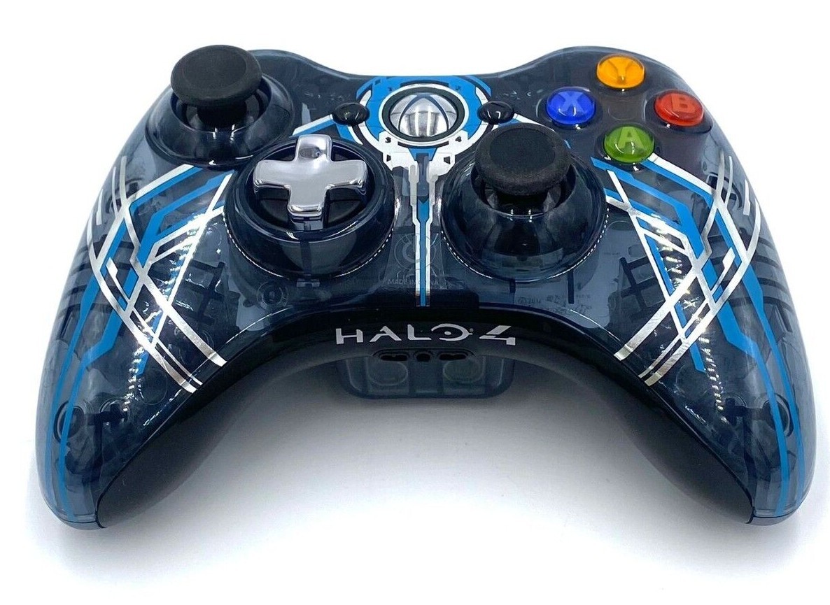 Xbox 360 Wireless Controller Electric Blue With Black
