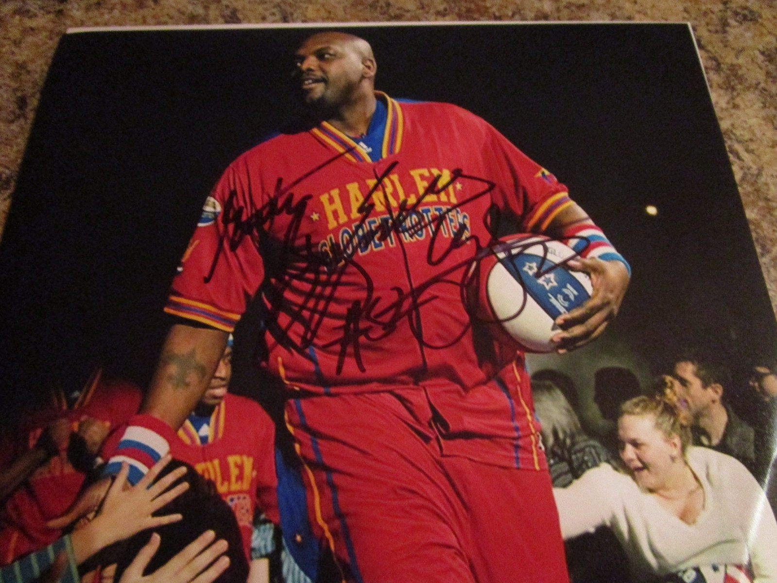 HARLEM GLOBETROTTERS NATHANIEL LOFTON BIG EASY SIGNED 8X10 MATTE PHOTO ...