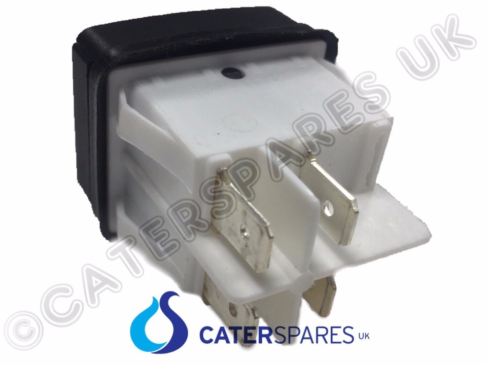 BIPOLAR ON / OFF PUSH SWITCH DOUBLE POLE 4 PIN 22X30MM 230V IP54 16A ...