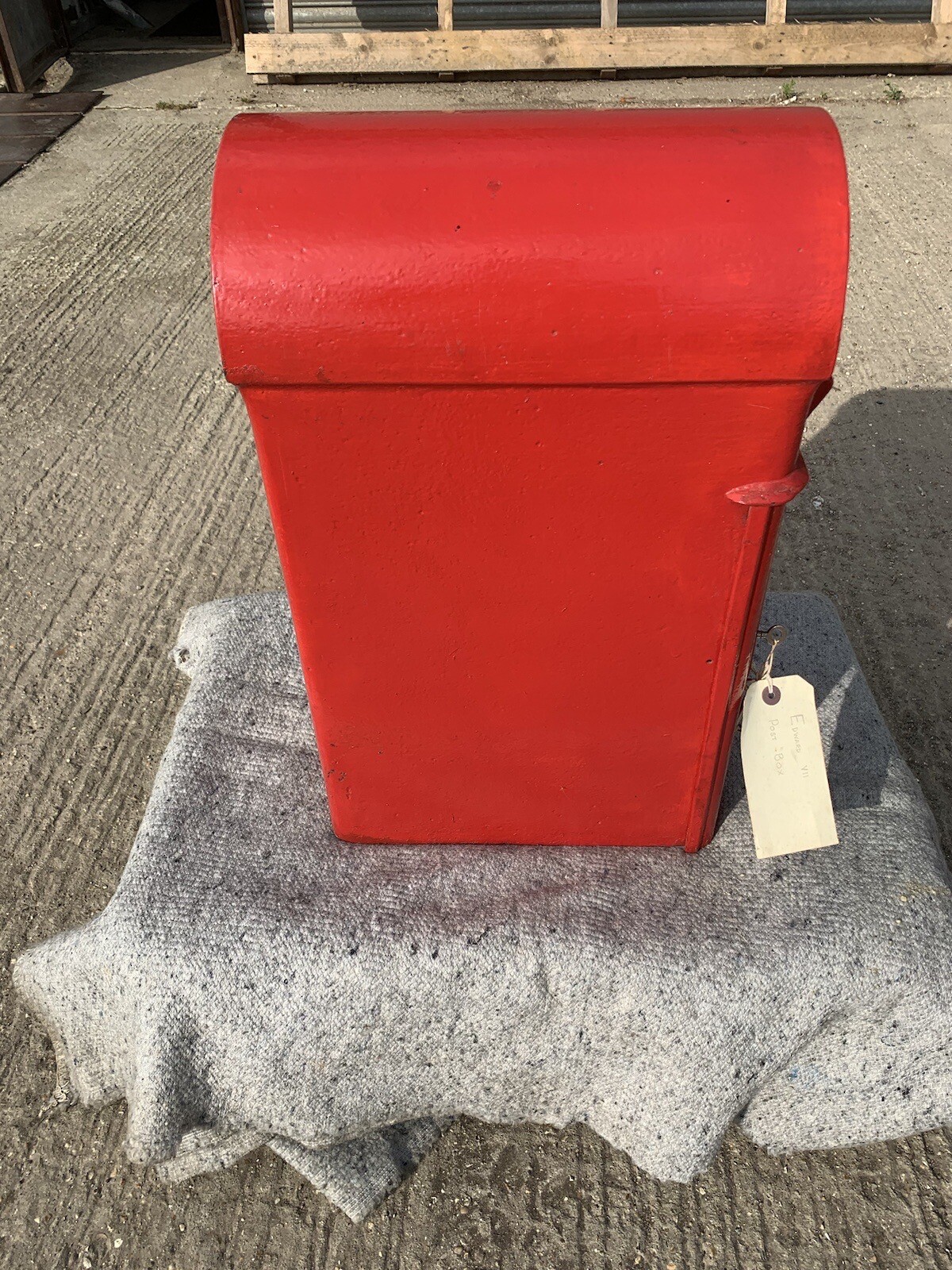 Genuine Original Edward VII Cast Iron Hovis Letter Post Box Pole Mount ...