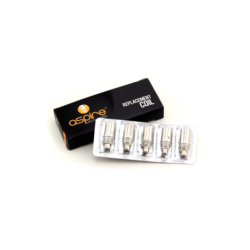 ASPIRE BVC COILS Dual Genuine Vape Coil Heads 1.6, 1.8 OHM, K2, ET-S ...