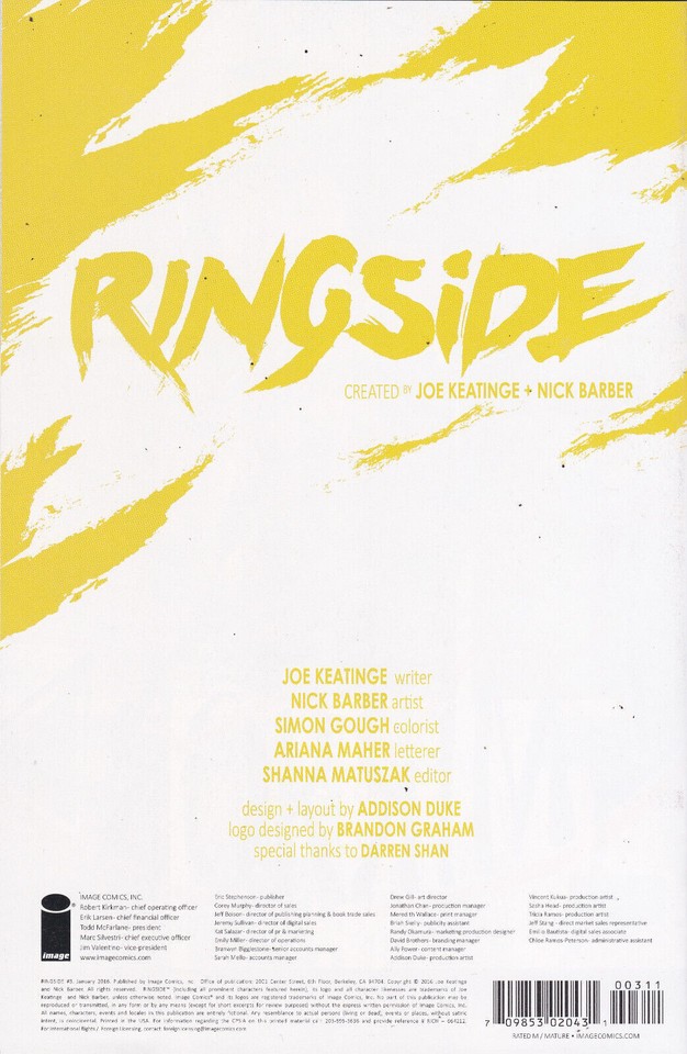 Ringside #3, (2015-2018) Image Comics, High Grade | eBay