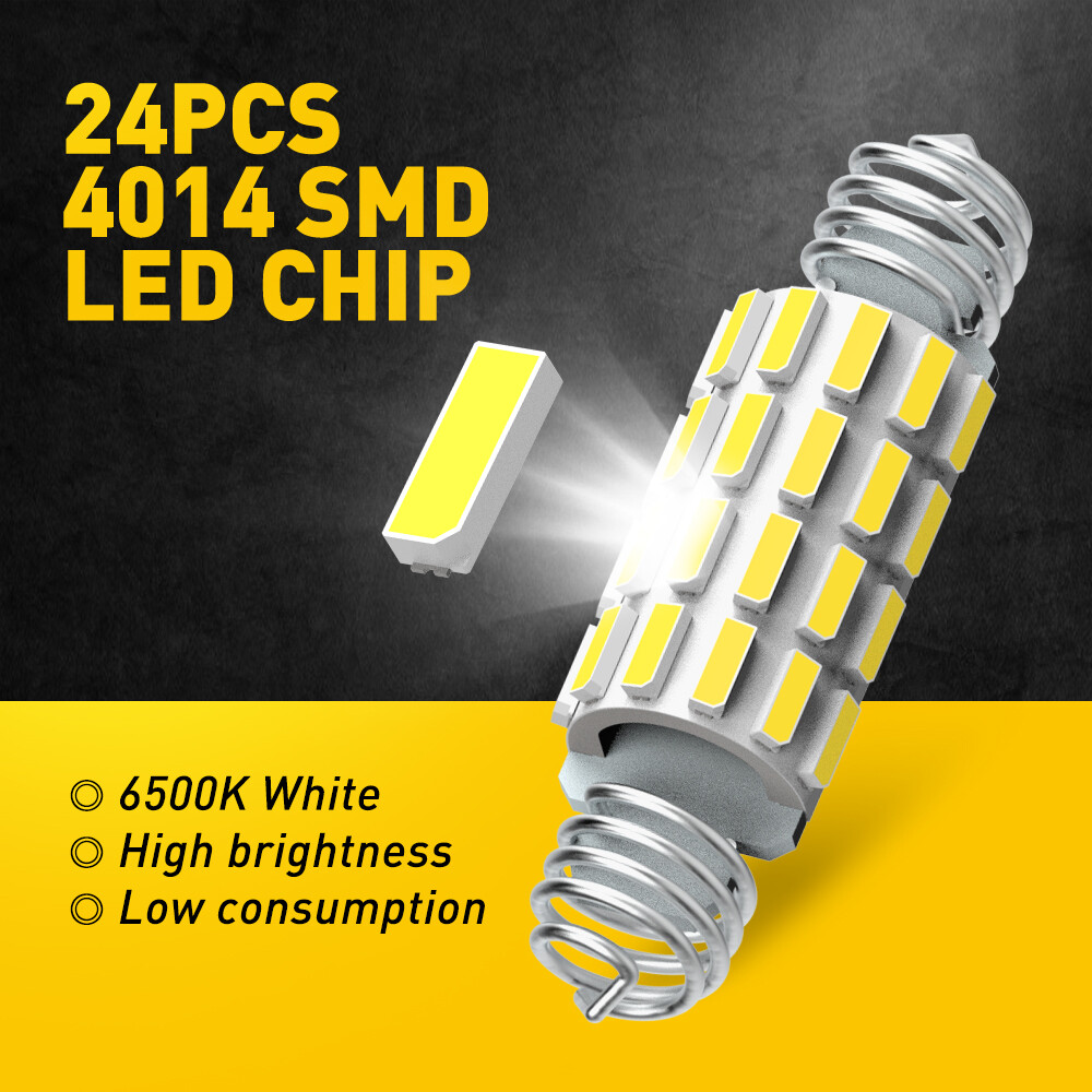 2 x 39MM-42MM FESTOON 4014 24SMD LED INTERIOR DOME MAP LIGHT BULB GLOBE ...