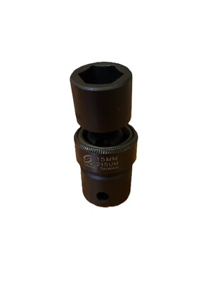 Sunex 215UM 15mm 1/2" Drive 6 Point Universal Shallow Impact Socket ...