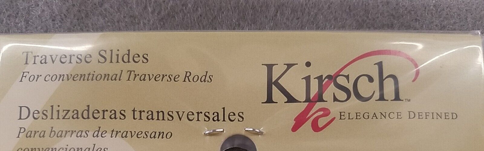20 Pack Kirsch Traverse Slides for Conventional Traverse Rods Curtain ...