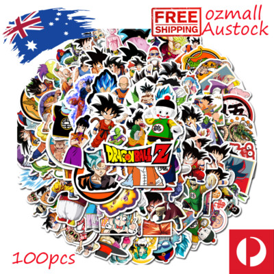 100pcs Dragon Ball Z Stickers Decal Vinyl Book Laptop iPhone Luggage ...