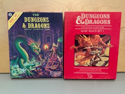 TSR Dungeons & Dragons Fantasy Adventure & Role-playing Games Basic ...