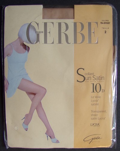 § collant neuf GERBE SUN SATIN 10 D taille 2 couleur peau bronzée | eBay