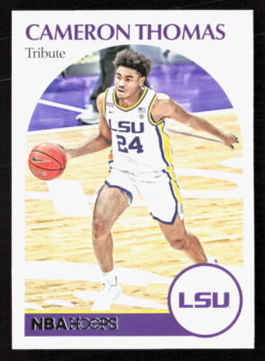 2021 Panini Chronicles Draft Picks Cameron Thomas NBA Hoops #65 LSU ...