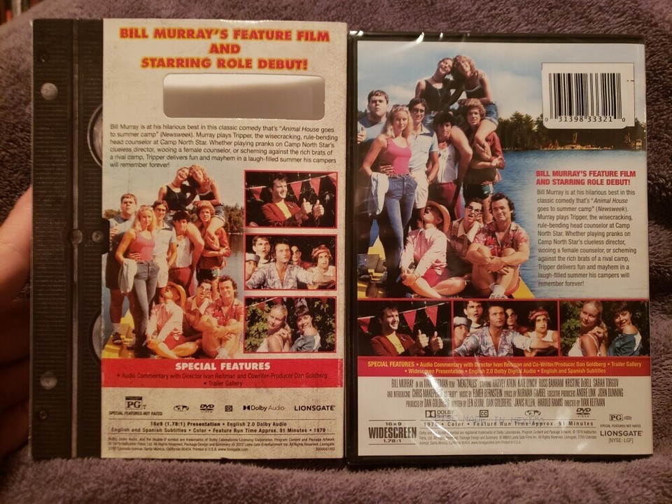 (GET4) DVD Meatballs (WS) NEW Bill Murray w/ Retro Slipcover ...