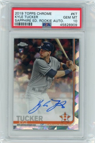 2019 Topps Chrome #KT Kyle Tucker Sapphire Edition. Rookie Auto. PSA 10 ...