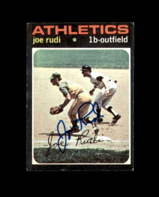 Joe Rudi Signed 1971 Topps Oakland Athletics Autograph | eBay