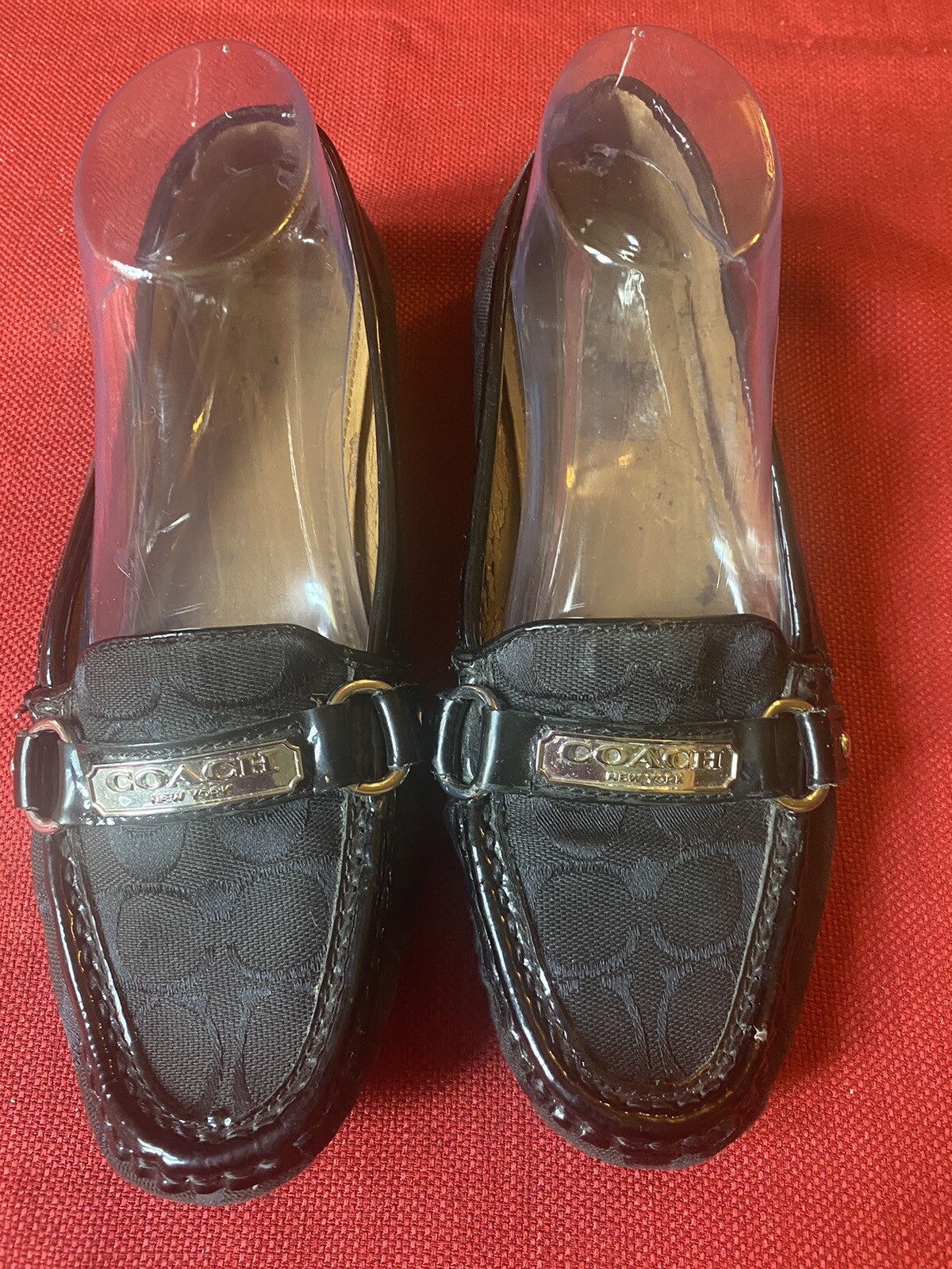 COACH Felisha Women Black Canvas Patent Leather Signa… - Gem