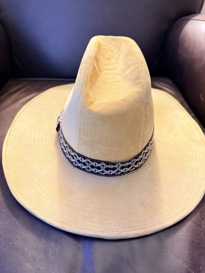 Vintage The Duke Collection Cowboy Hat Western John Wayne Tan XL 7 1/2 ...