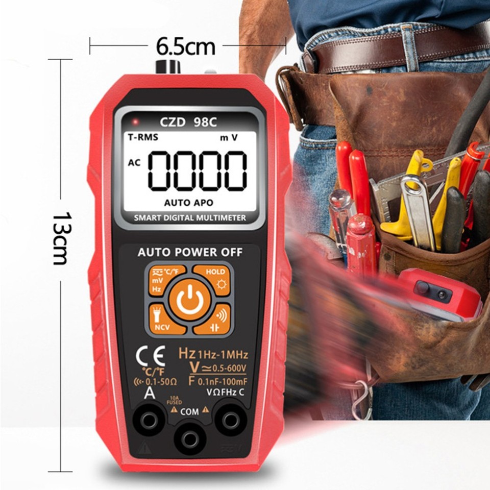 Portable Multimeter Electrical Tester Automatic Intelligent Voltage ...