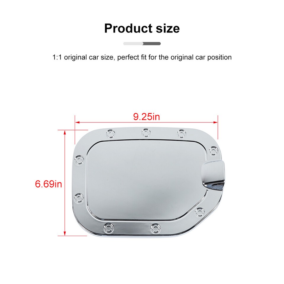Fuel Filler Door Gas Tank Cap Cover Decor Trim Sticker for Ford F150 ...