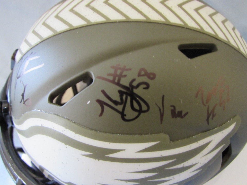 Jordan Mailata +6 Autographed Philadelphia Eagles Salute to Service ...