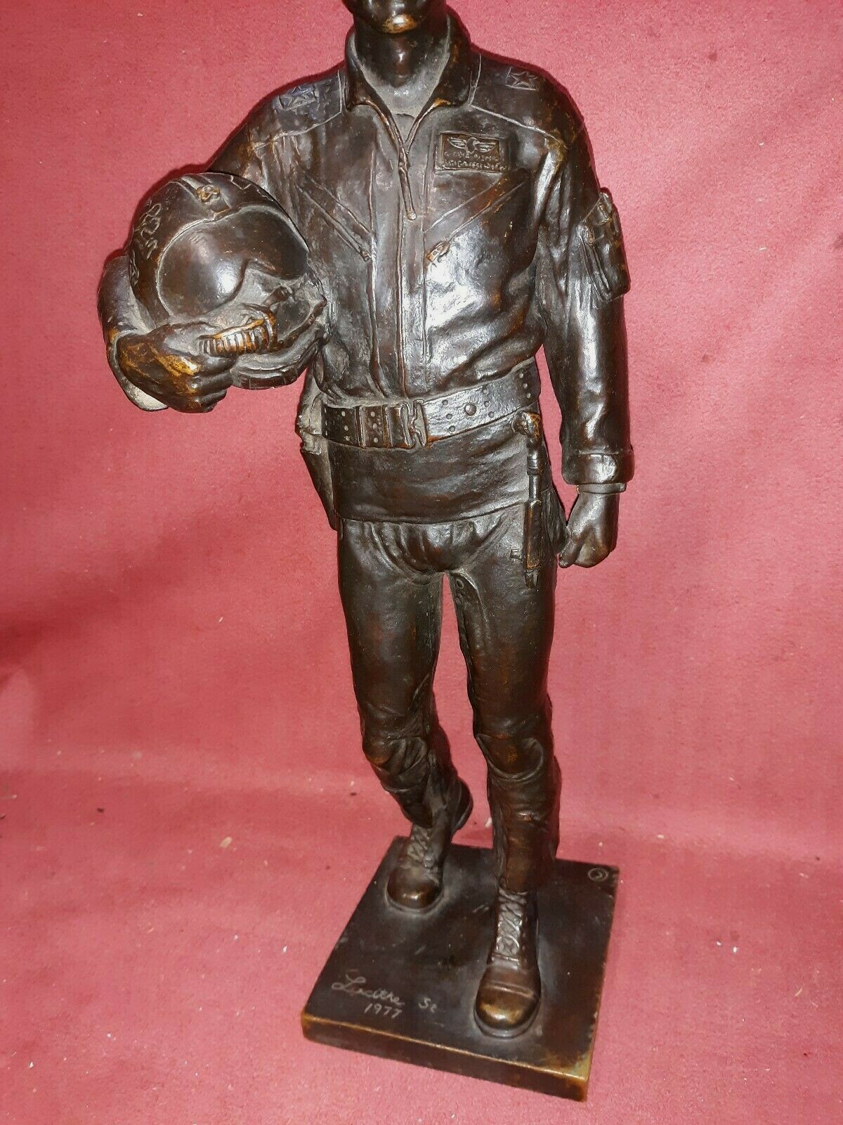 Lawrence Ludtke Texas Bronze Sculpture Air Force Gen Robbie Risner ...