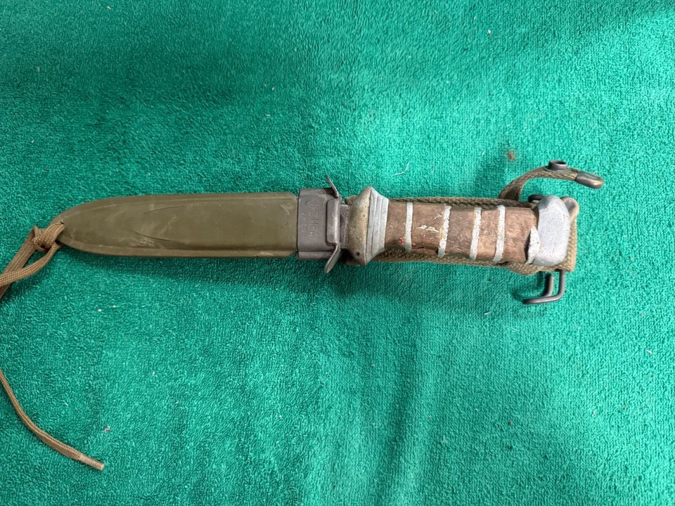 US M8A VP CO Bayonet with Scabbard Vintage Vietnam War Collectible | eBay