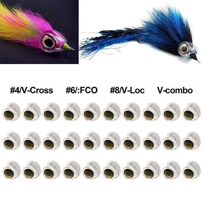 Fly Tying Fish Mask Make Streamer Clear 3D Fisheyes Baitfish Artificial ...