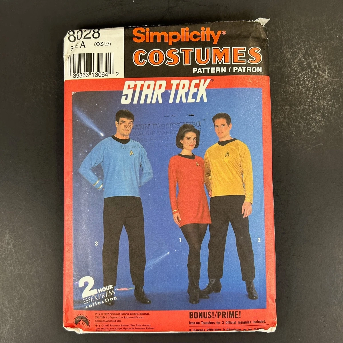 Enterprise Star Trek Uniform Patterns