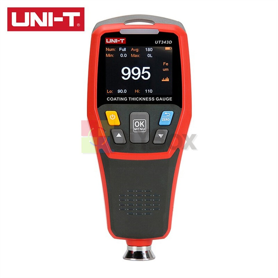 UNI-T UT343D Metal Coating Thickness Gauge FE/NFE Auto Quick Judgment ...
