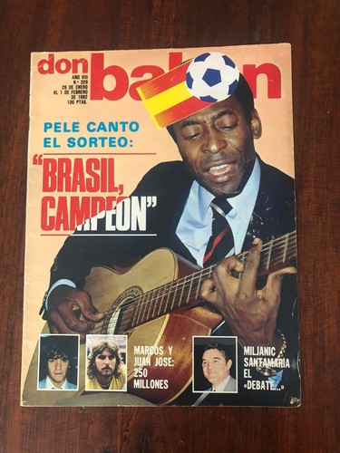 1982 DON BALON magazine PELE SING THE DRAW on cover | eBay
