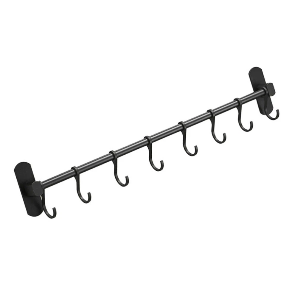 Lavish Home 27 L Brown Rail-Mounted Wall Hook Hanging Rack, 54% OFF
