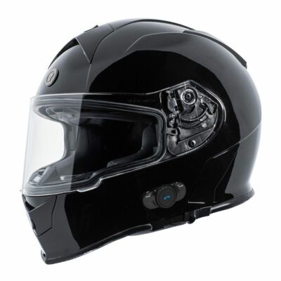 Torc T14 BLUETOOTH Full Face Dual Visor Motorcycle Helmet Gloss Black ...