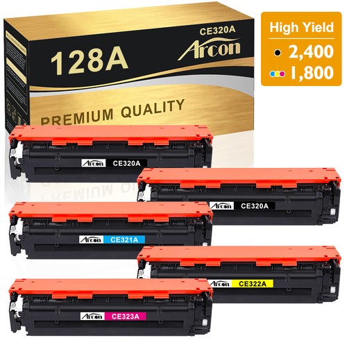 5PK CE320A CE321A CE322A CE323A 128A Toner for HP Laserjet Pro ...