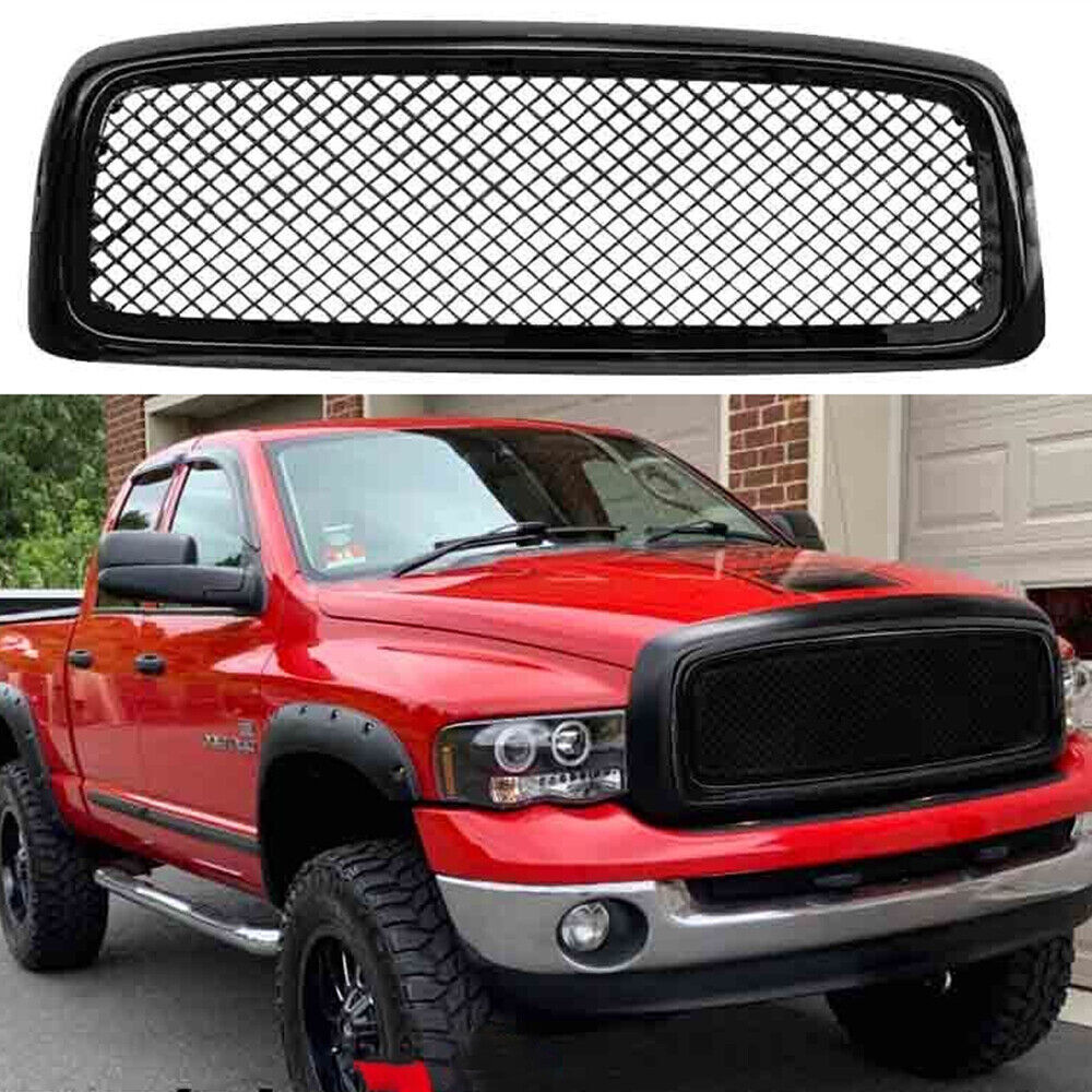 For 2002-2005 Dodge Ram 1500 2500 3500 Honeycomb Mesh Front Bumper ...