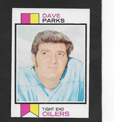 1973 Topps NFL Football #179 Dave Parks, Houston Oilers, NM NRMT | eBay